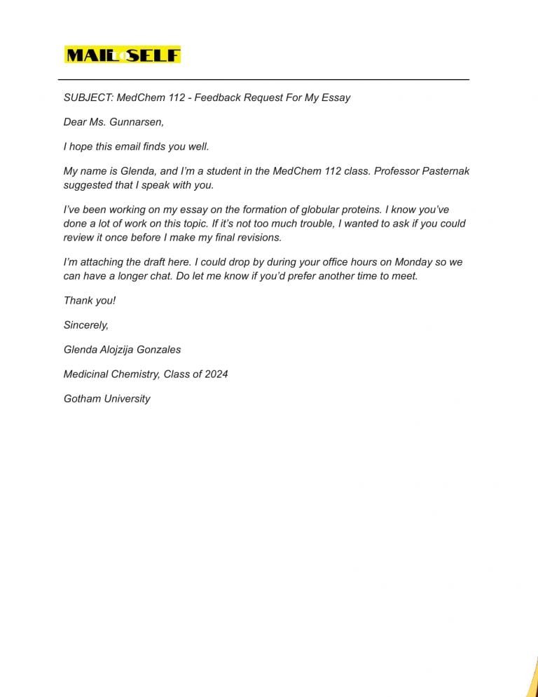 How To Address A Teaching Assistant In Your Email | Mail To Self