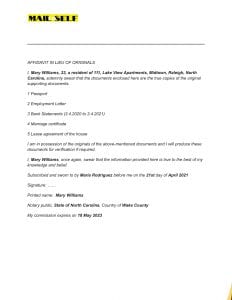 Affidavit in Lieu of Originals: How To, Templates & Examples | Mail To Self