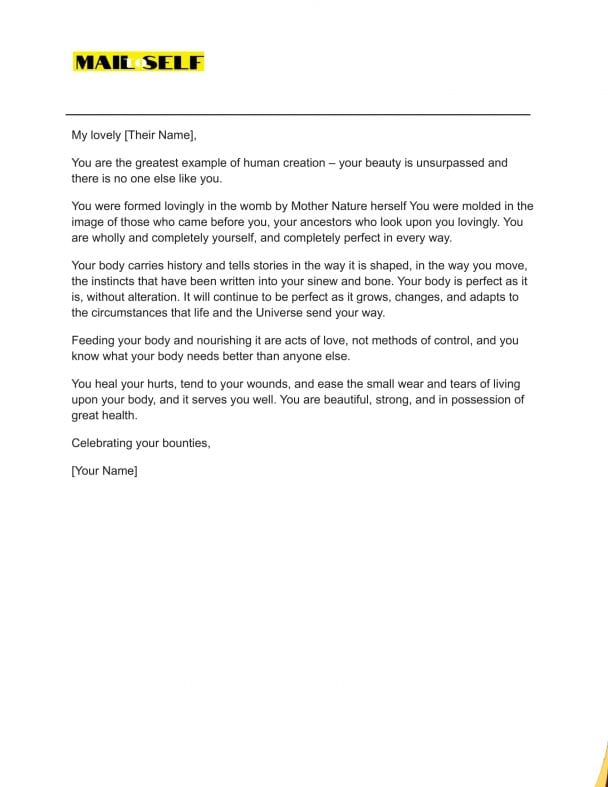 Affirmation Letter: How To, Templates & Examples | Mail To Self