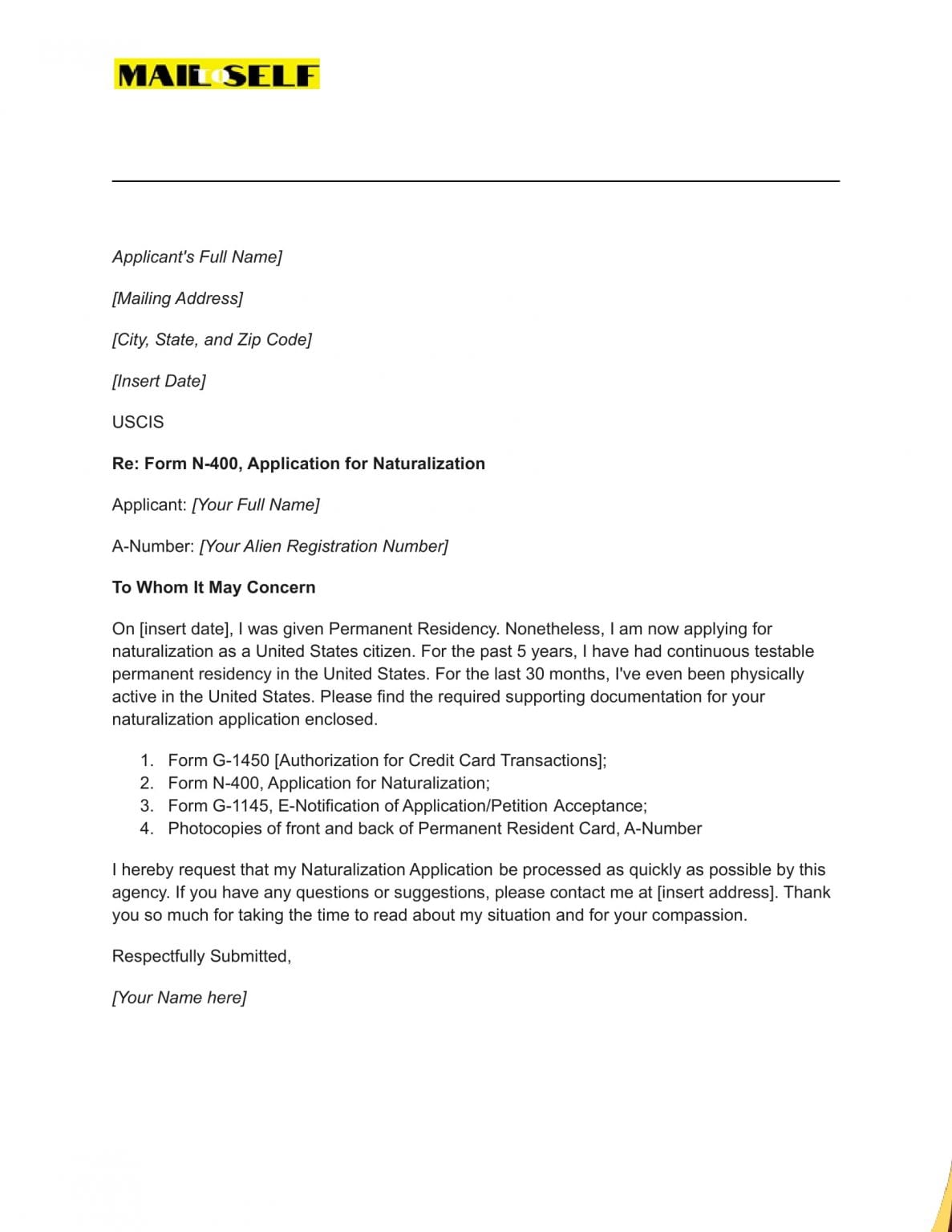 Certificate of Naturalization: How To, Templates & Examples | Mail To Self