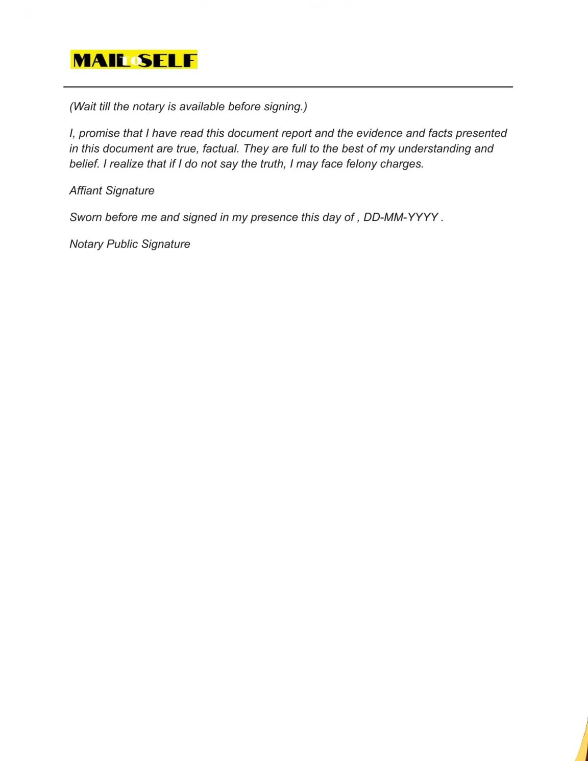 Income Affidavit for Tax Purposes: How To, Templates & Examples | Mail ...
