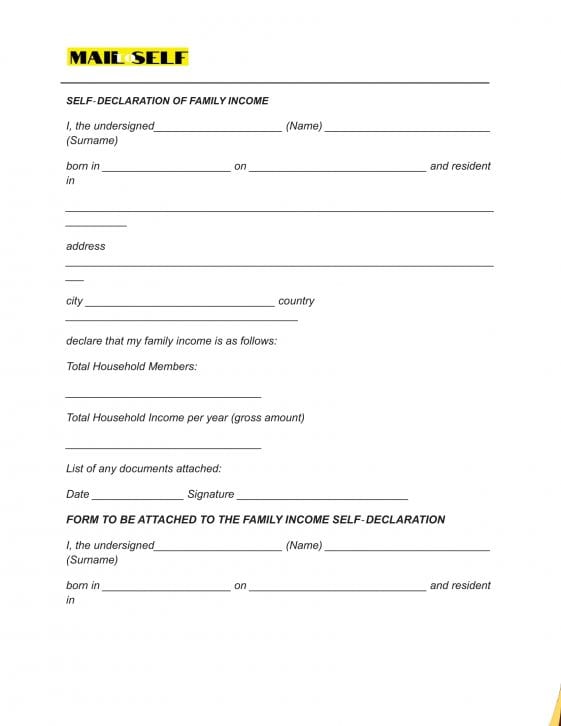 Income Affidavit for Tax Purposes: How To, Templates & Examples | Mail ...