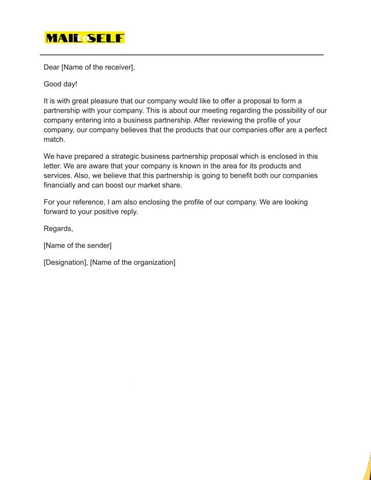 Collaboration Letter for SMBs: How To, Templates & Examples | Mail To Self