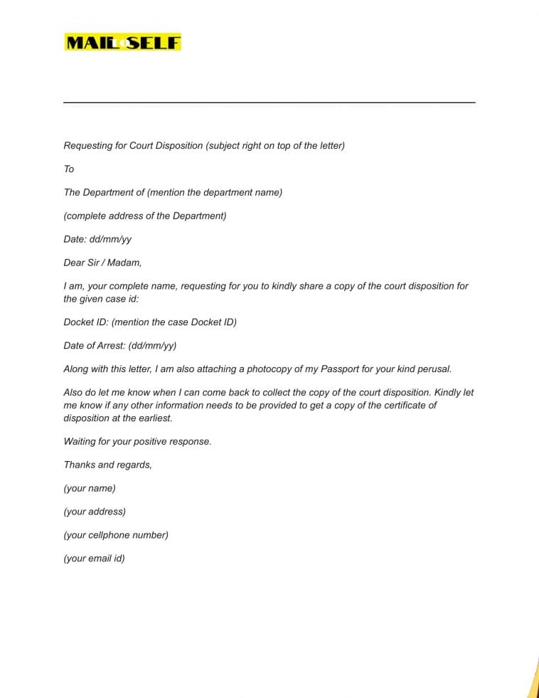 Court Disposition: How To, Templates & Examples | Mail To Self