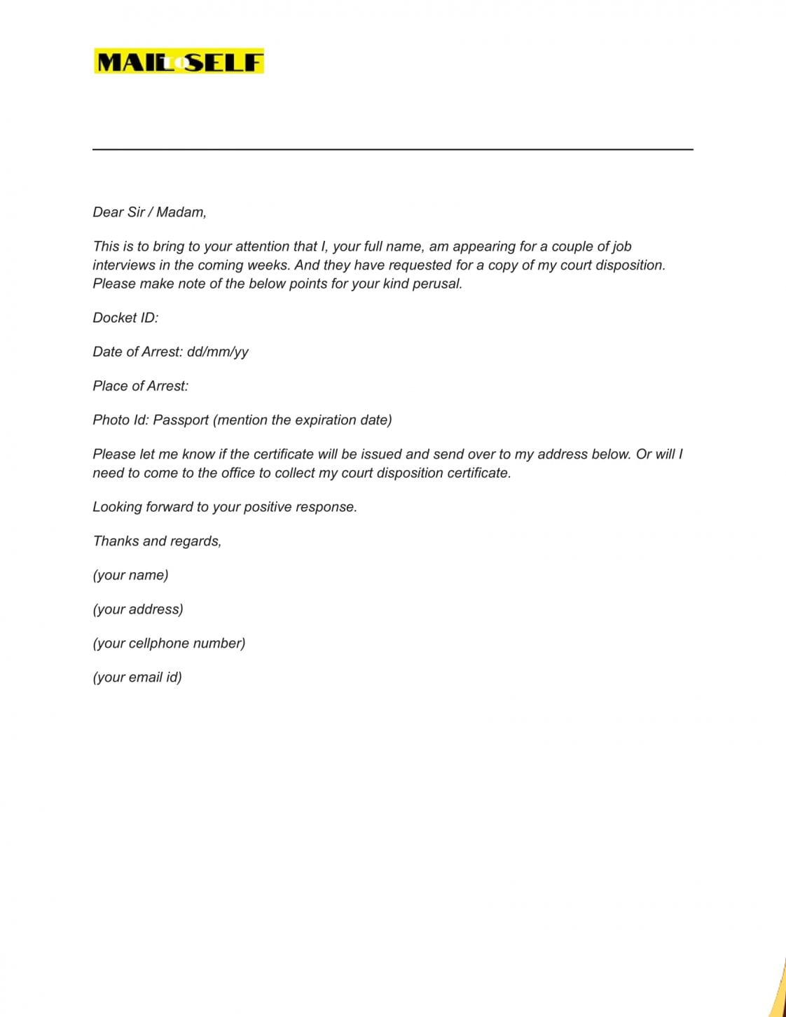 Court Disposition: How To, Templates & Examples | Mail To Self