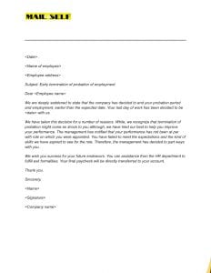 Early Termination of Probation: How To, Templates & Examples | Mail To Self