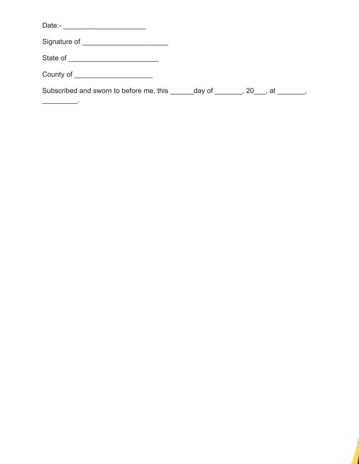 Emergency Affidavit Of Lost Stock Certificate How To Templates 