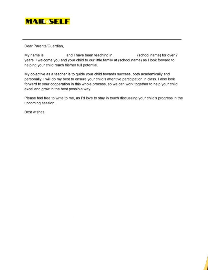 First Day of School Letter to Parents: How To, Templates & Examples ...