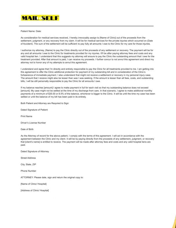 Letter Of Protection: How To, Templates & Examples | Mail To Self