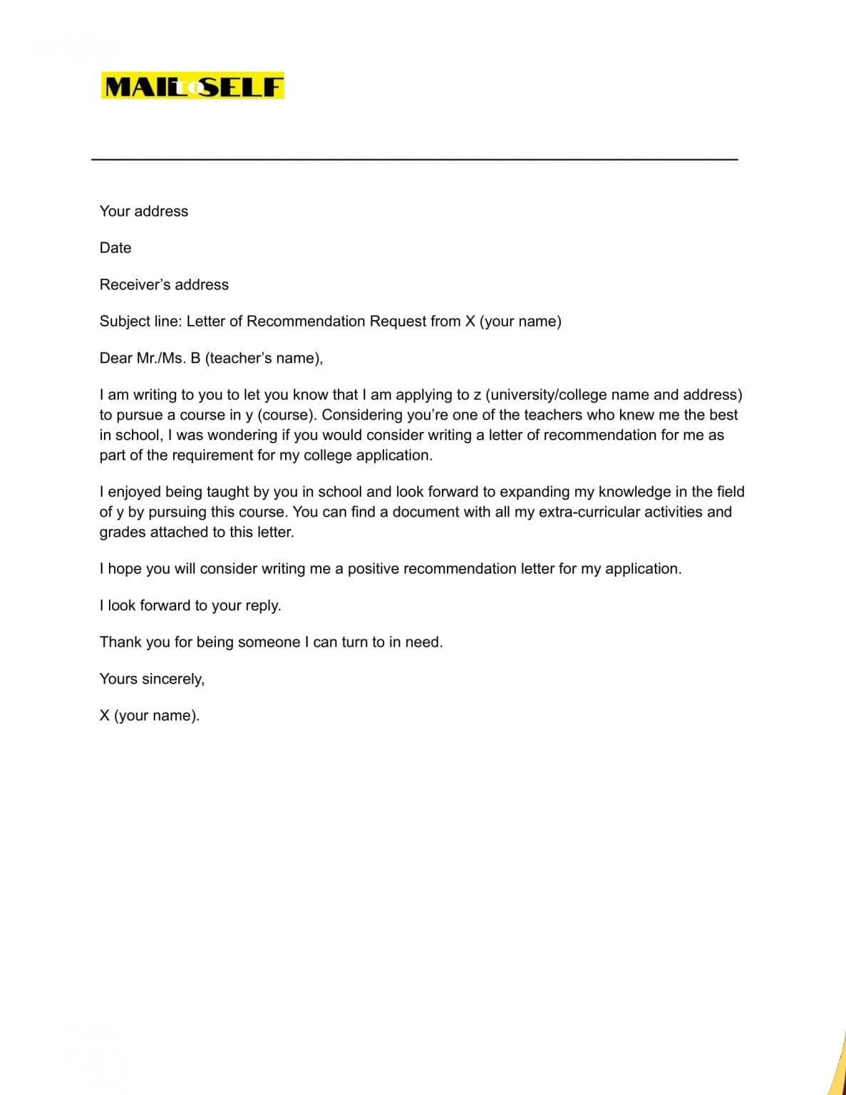 How To Request A Letter Of Recommendation On Naviance [With Templates ...