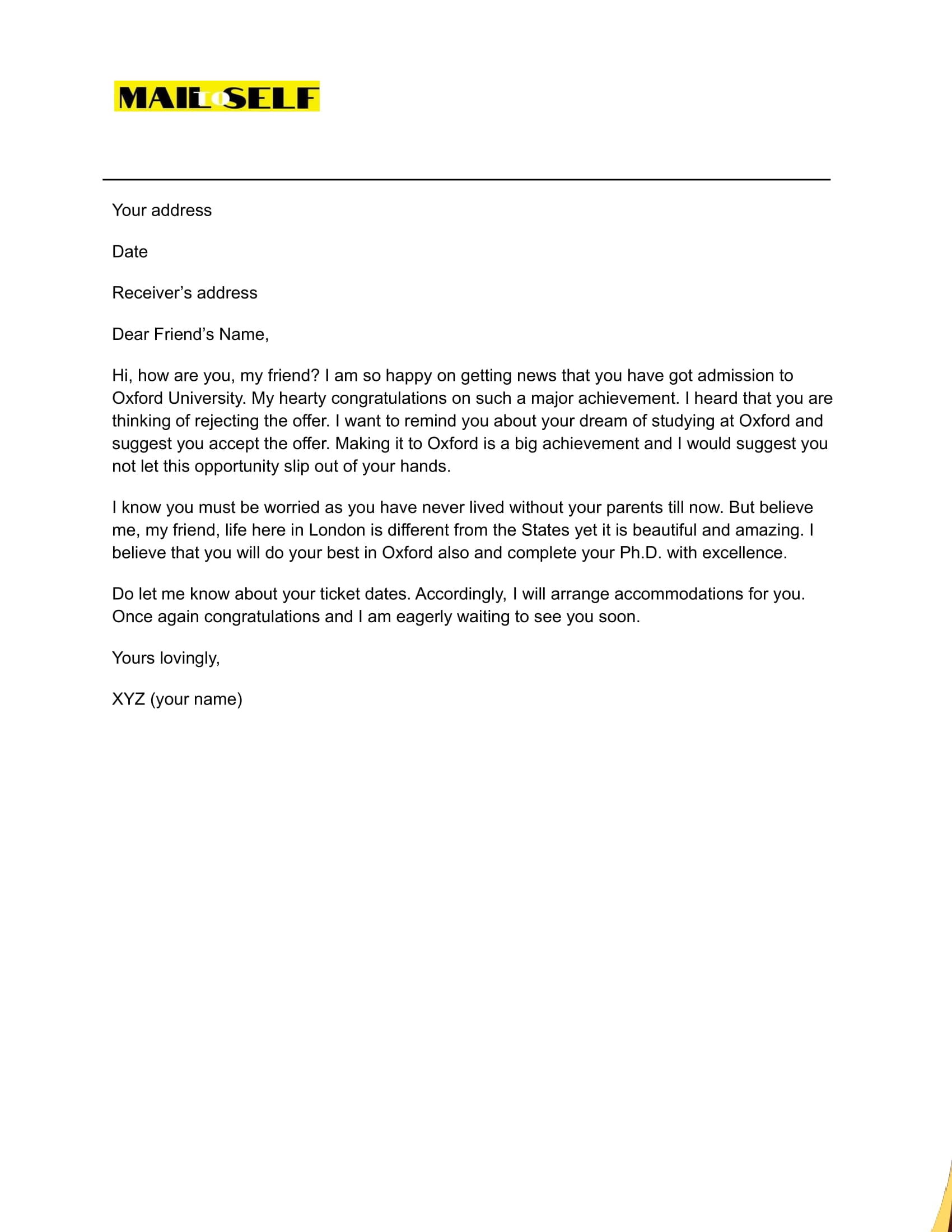 How to Write a Sincere Letter of Encouragement to a Friend [With ...