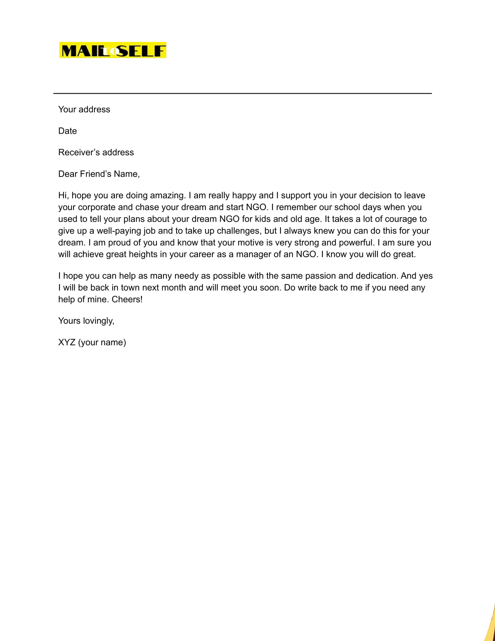 How to Write a Sincere Letter of Encouragement to a Friend [With ...