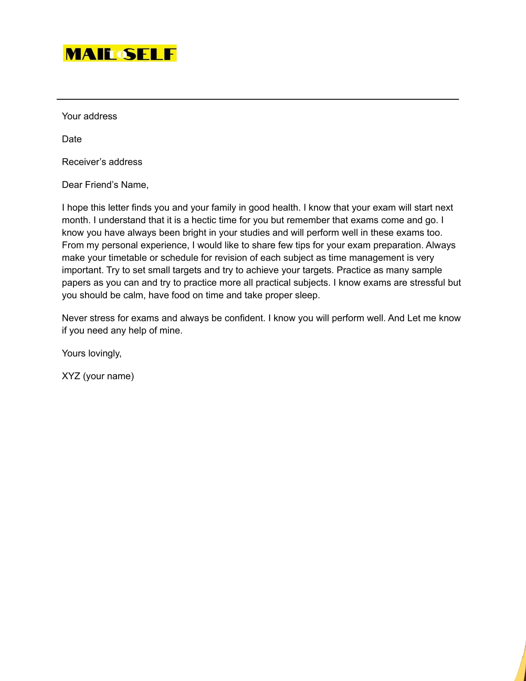 How to Write a Sincere Letter of Encouragement to a Friend [With ...