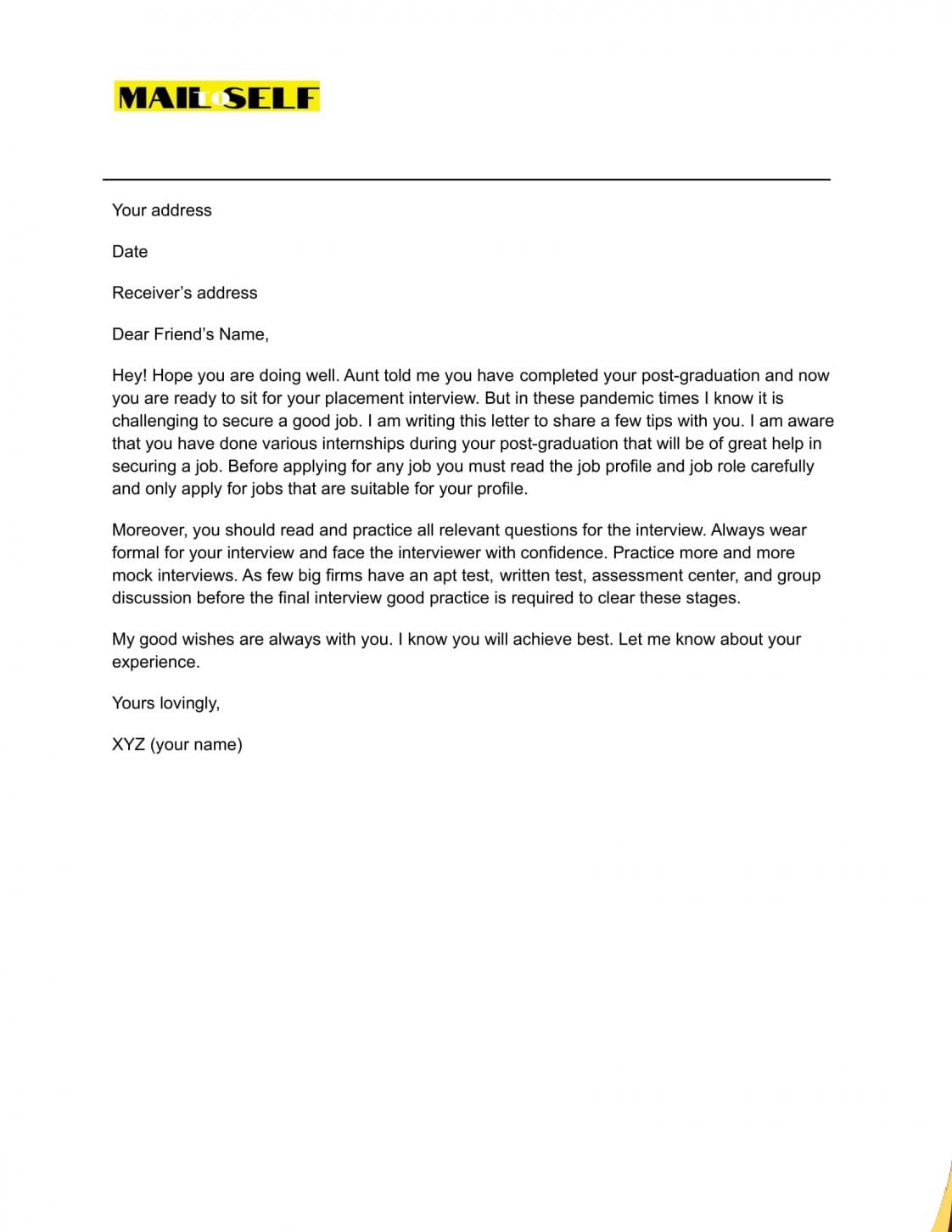 How to Write a Sincere Letter of Encouragement to a Friend [With ...