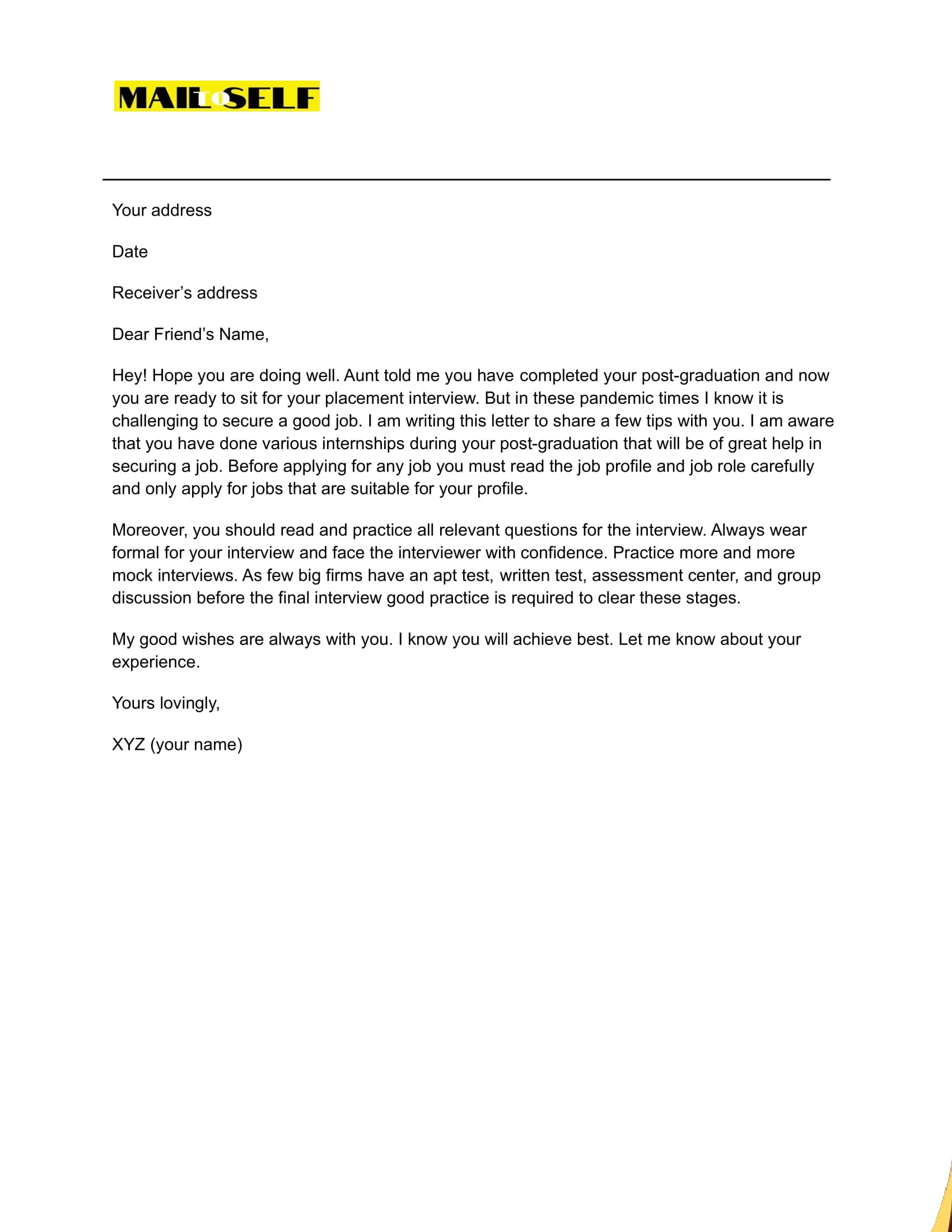 How to Write a Sincere Letter of Encouragement to a Friend [With ...