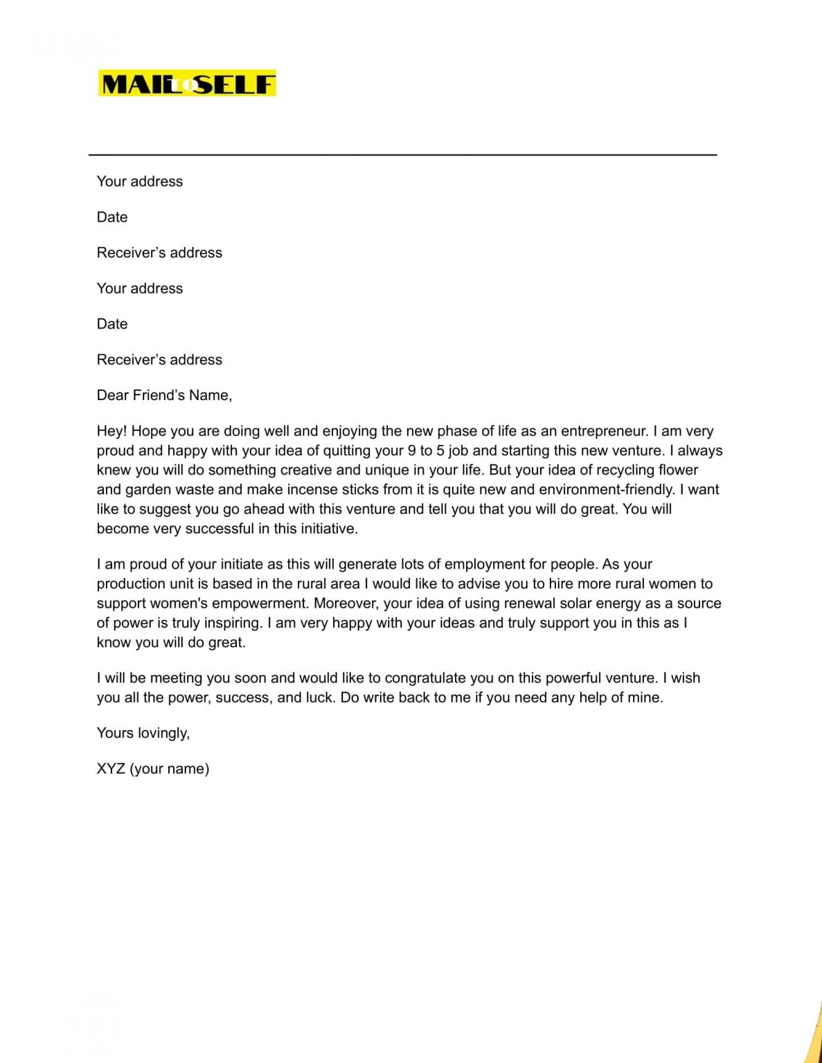 How to Write a Sincere Letter of Encouragement to a Friend [With ...