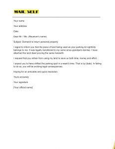Letter for Return of Personal Property: How To, Templates & Examples ...