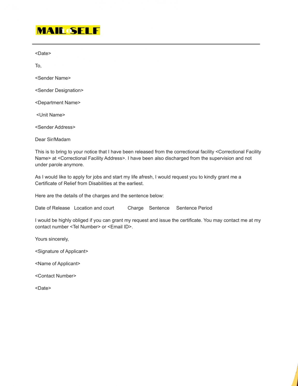 Certificate Of Relief From Disabilities: How To, Templates & Examples ...
