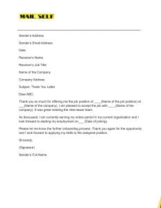 Thank You Cover Letter: How to, Templates & Examples | Mail To Self