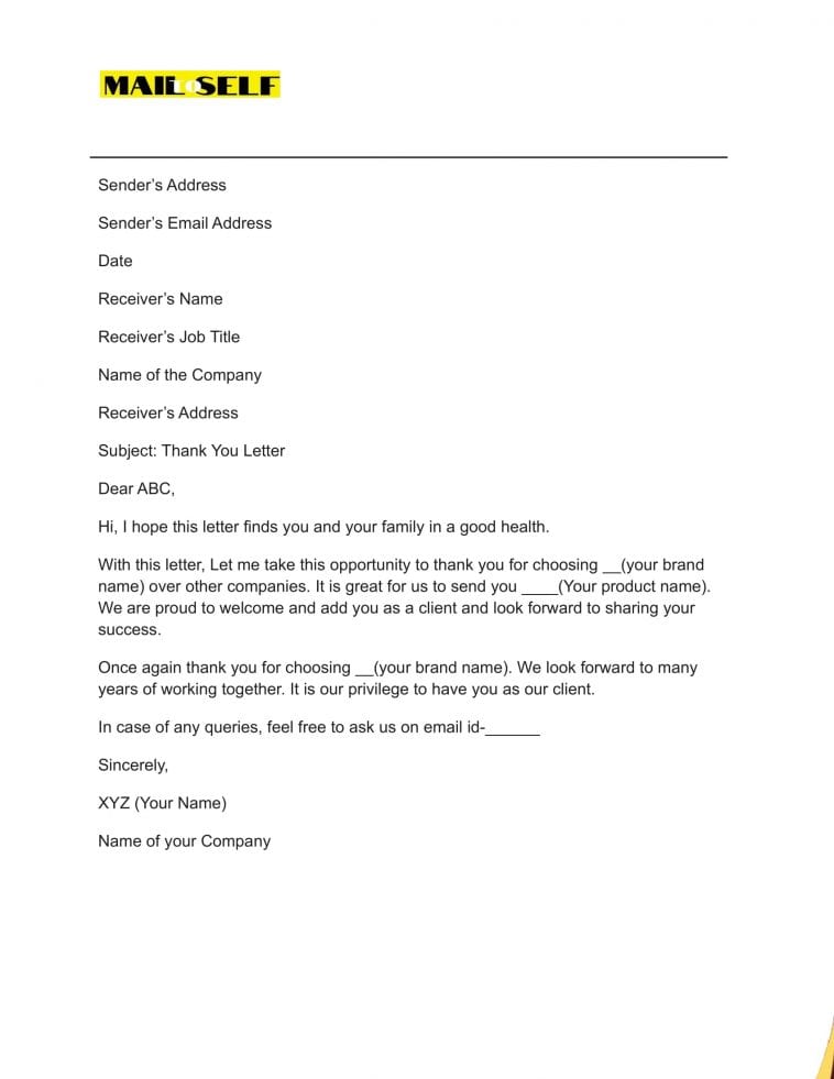 Thank You Cover Letter: How to, Templates & Examples | Mail To Self