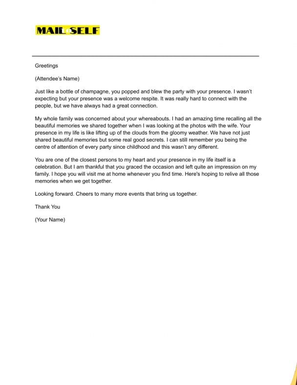 Thank You Letter After Event Attendance: How To, Templates & Examples ...