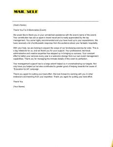 Thank You Letter For Event Organizer: How To, Templates & Examples ...