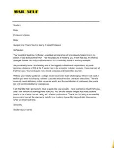 Thank You Letter For Professor: How To, Templates & Examples | Mail To Self