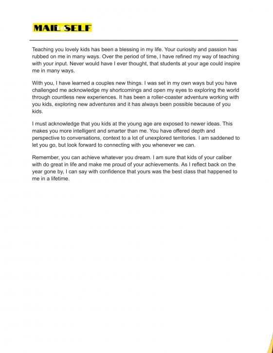 Thank You Letter To Students From Teacher: How To, Templates & Examples ...