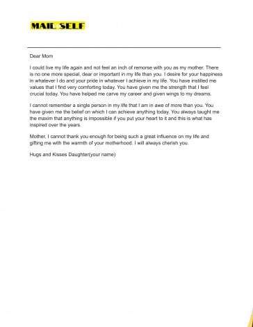 Thank You Letter To Your Mom: How To, Templates & Examples | Mail To Self