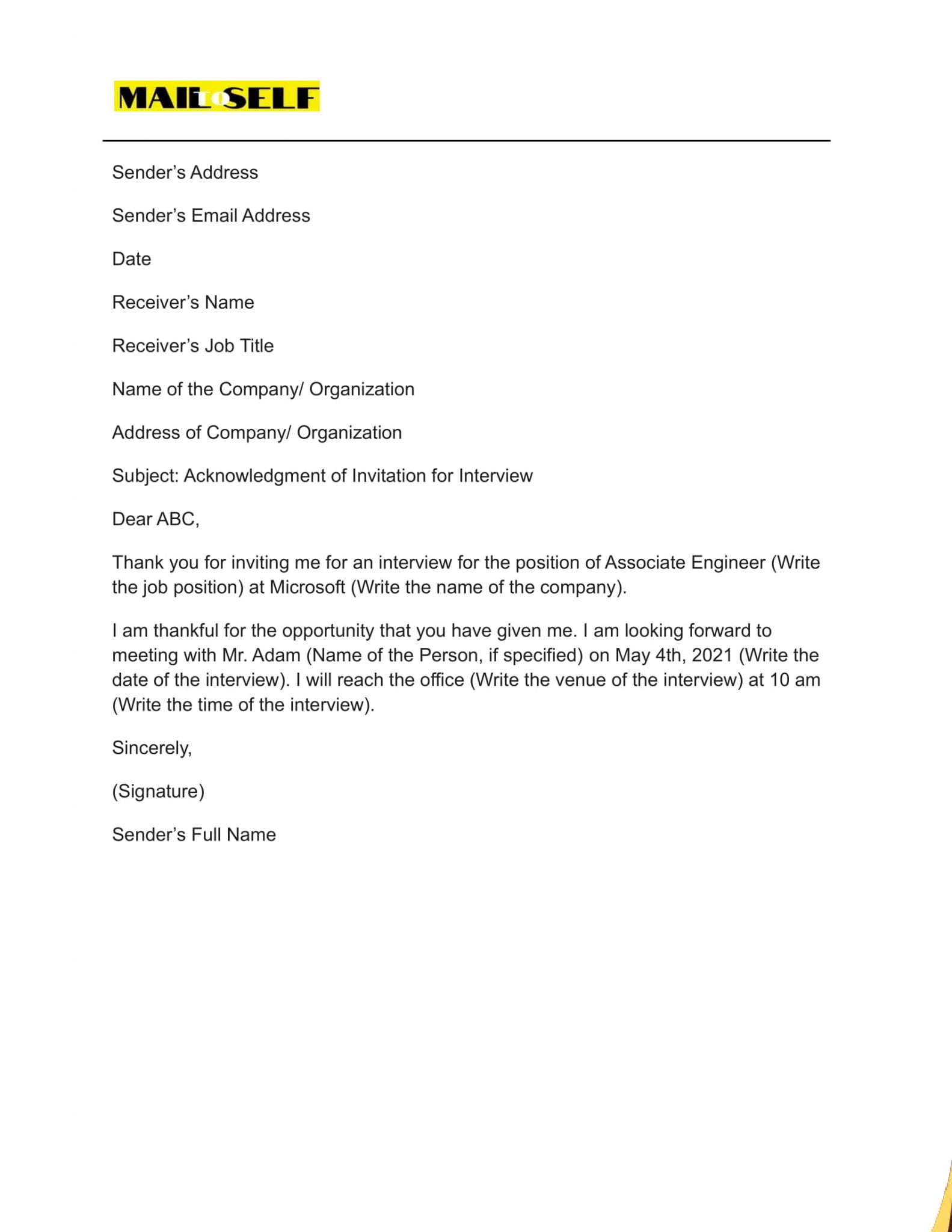 Thank You Letter for Invitation: How to, Templates & Examples | Mail To ...