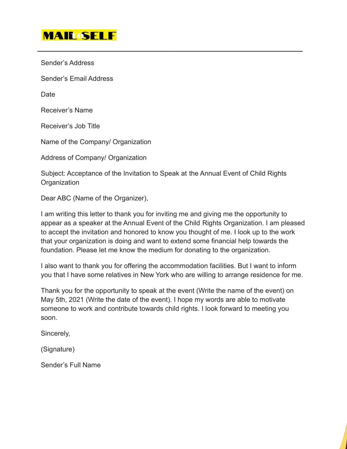 Thank You Letter for Invitation: How to, Templates & Examples | Mail To ...