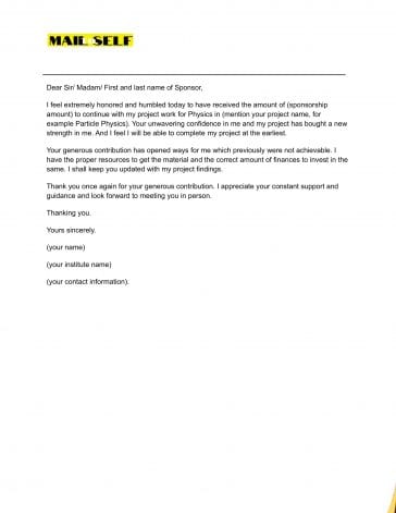 Thank You Letter for Student: How To, Templates & Examples | Mail To Self