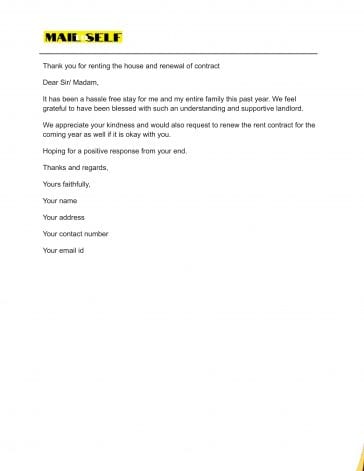 Thank you Letter to Landlord: How To, Templates & Examples | Mail To Self