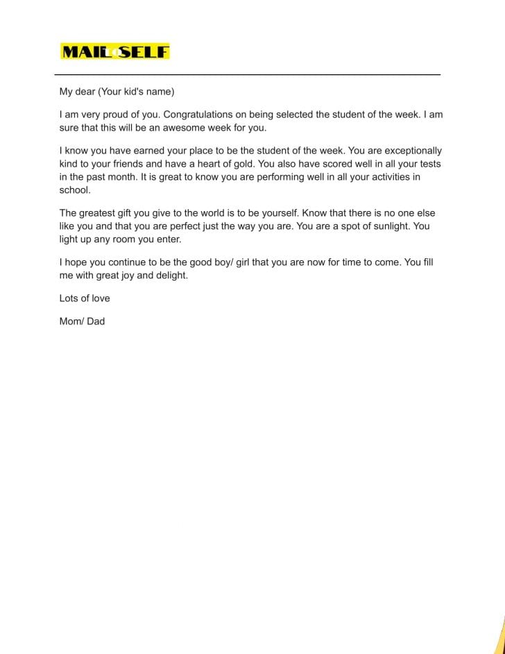 Top Student of the Week For Schools: How To, Templates & Examples ...
